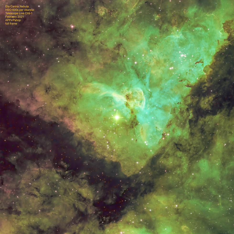 One-Click HSO Eta Carina Nebula | Telescope Live